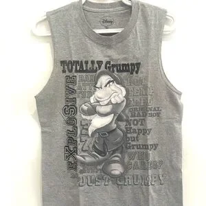 Disney | Shirts | Nwot Disney Grumpy Graphic Tank Top New Unisex | Poshmark
